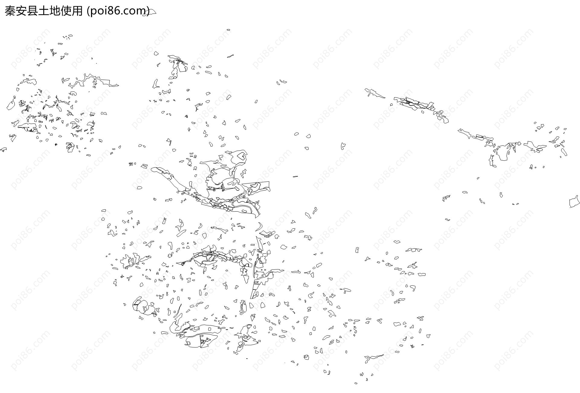 秦安县POI数据|边界|建筑轮廓|土地使用|铁路轨道|道路路网|水域|水系水路|GeoJSON|Shapefile-天水市-甘肃省-POI数据 ...