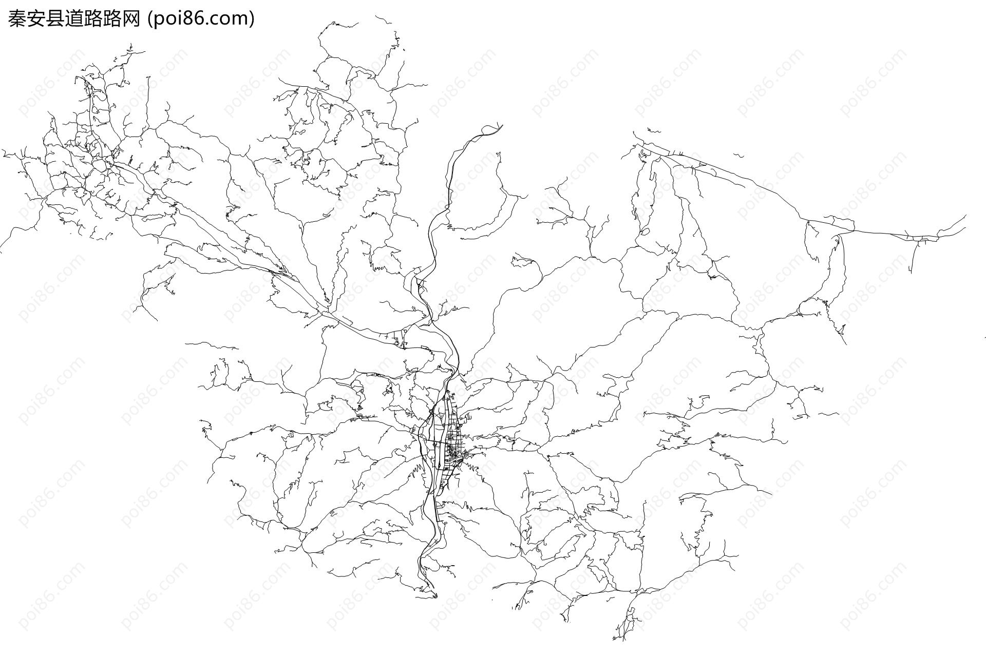 秦安县POI数据|边界|建筑轮廓|土地使用|铁路轨道|道路路网|水域|水系水路|GeoJSON|Shapefile-天水市-甘肃省-POI数据 ...